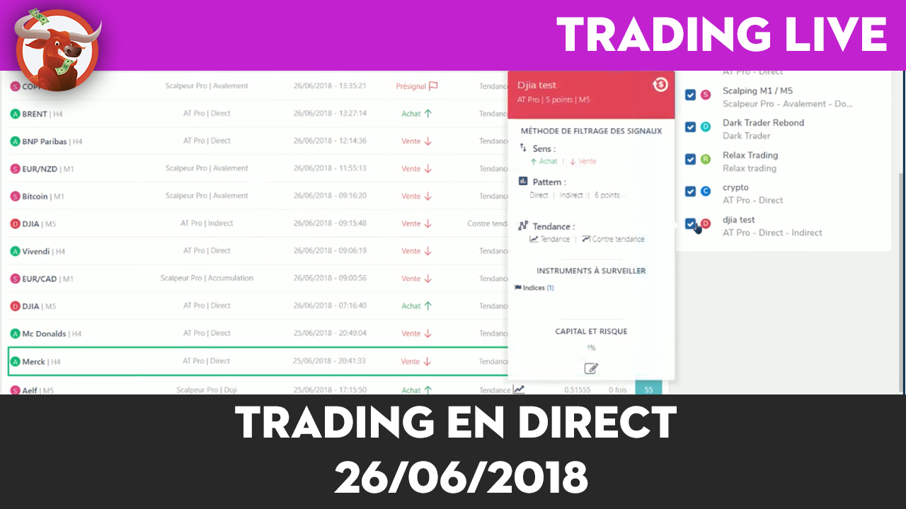 TRADING EN DIRECT 26/06