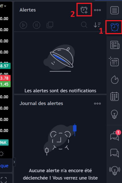 Comment créer une alerte TradingView