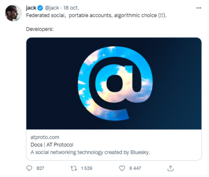 AT Protocol : Jack Dorsey dévoile le réseau Bluesky Social